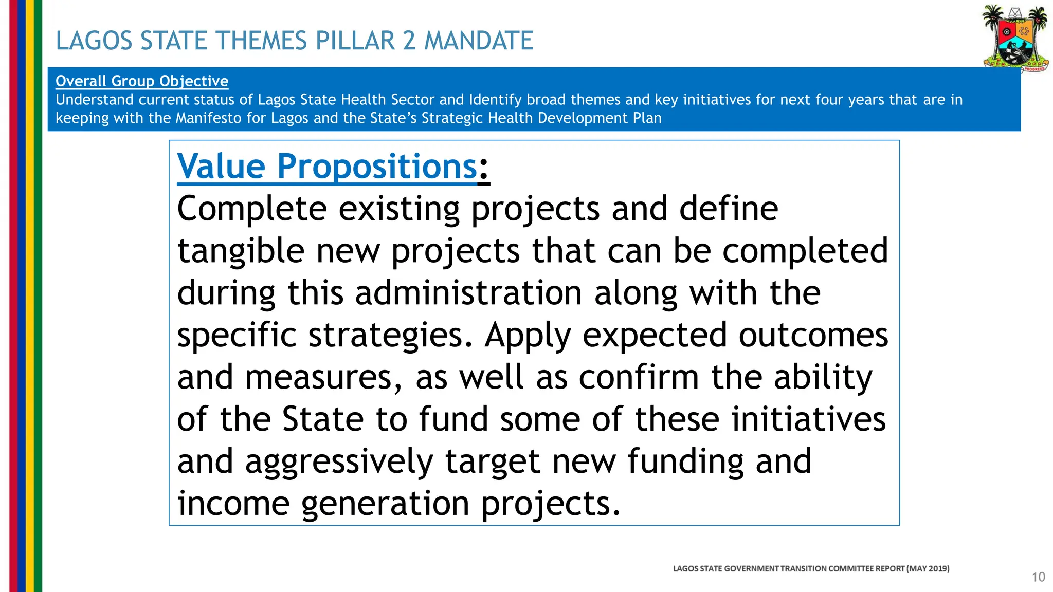 Lagos State - Themes Agenda and Strategy | PDF