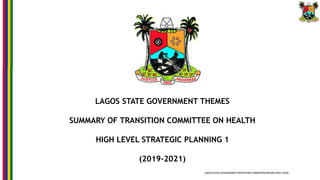 Lagos State - Themes Agenda and Strategy | PDF