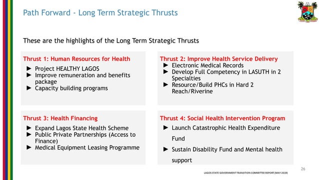 Lagos State - Themes Agenda and Strategy | PDF | Health Insurance ...