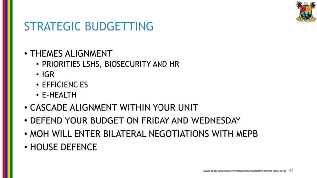 Lagos State - Themes Agenda and Strategy | PDF | Health Insurance ...