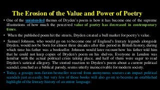 Thematic Study of Absalom and Achitophel - John Dryden | PPTX