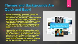 Themes and backgrounds | PPT
