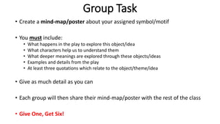 Themes and Motifs in Sailmaker by Alan Spence | PPTX