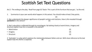 Themes and Motifs in Sailmaker by Alan Spence | PPTX