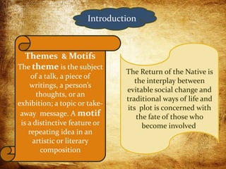 Themes and motives in The Return of the Native by Thomas Hardy ...