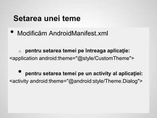 Themes and Styles in Android | PDF