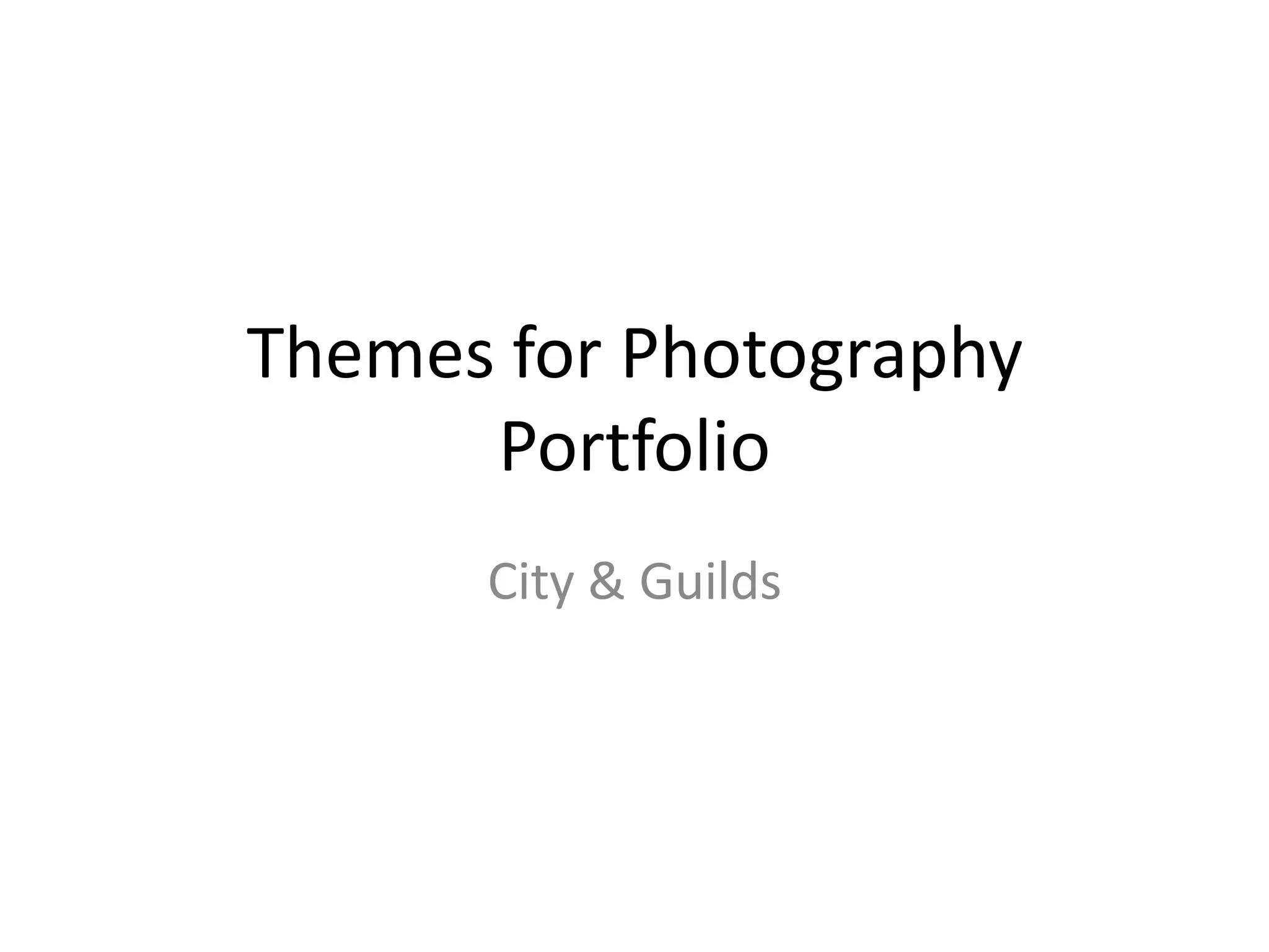 Themes for photography portfolio | PPTX