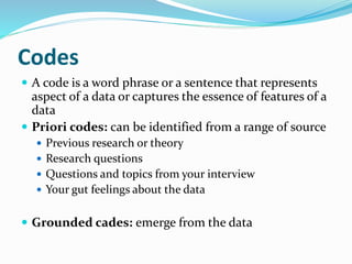 Themes identification techniques in qualitative research | PPT