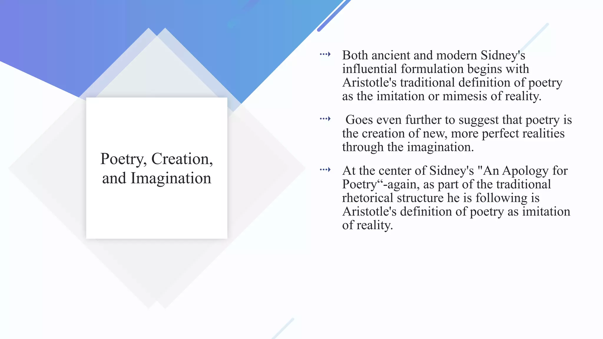 Themes in an apology for poetry | PDF