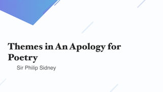 Themes in an apology for poetry | PDF