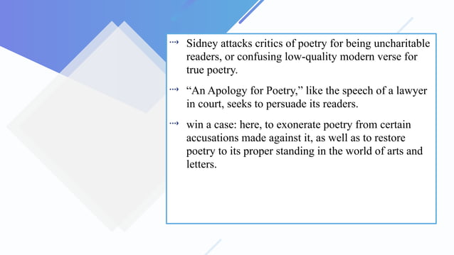 Themes in an apology for poetry | PDF