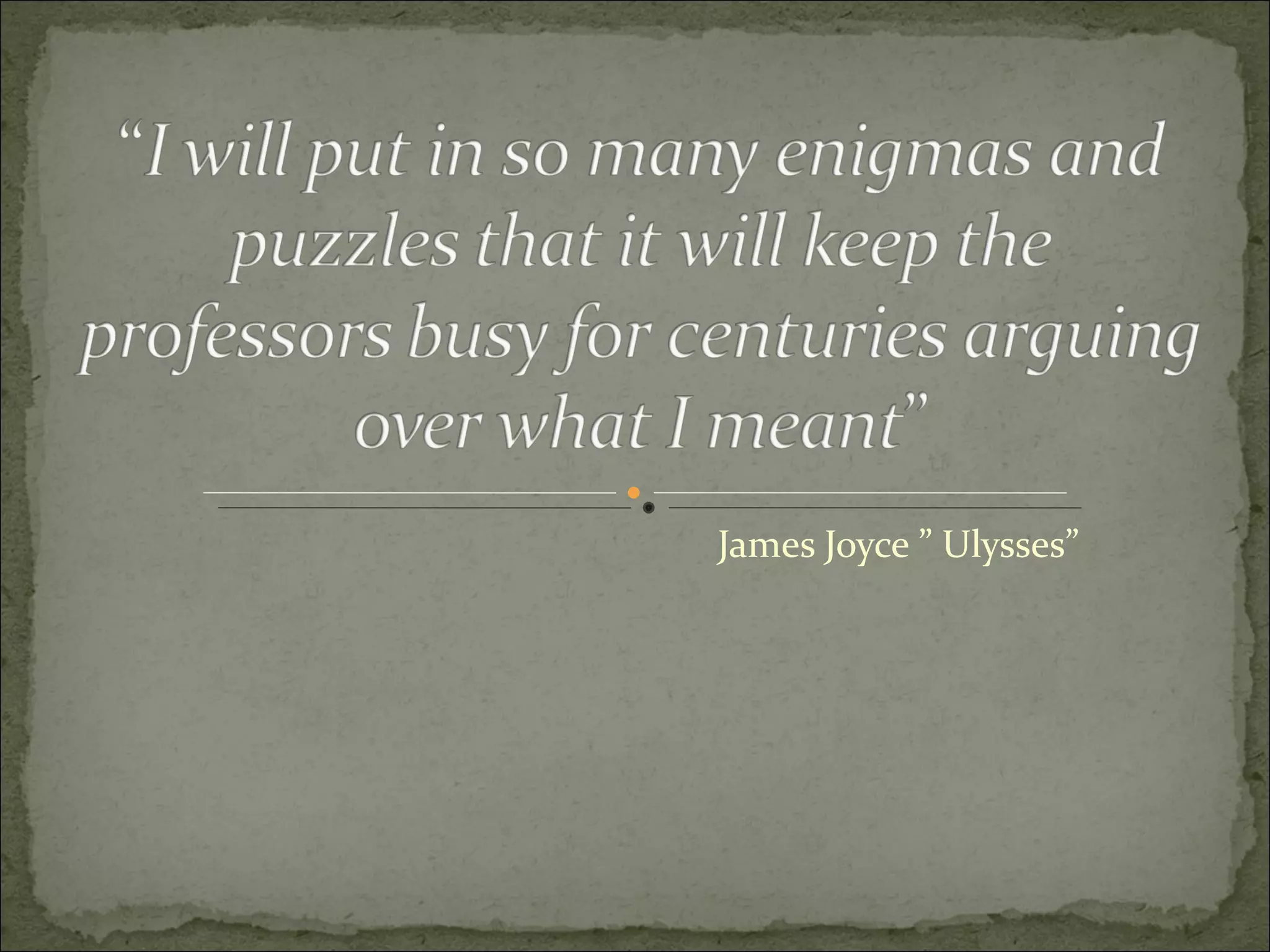 Themes in ulysses power point | PPT