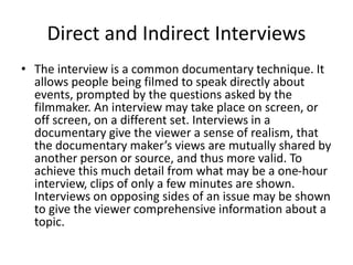 Themes of documentaries | PPT