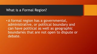 Themes of Geography: Region | PPTX