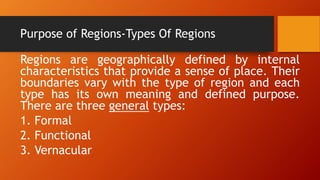 Themes of Geography: Region | PPTX