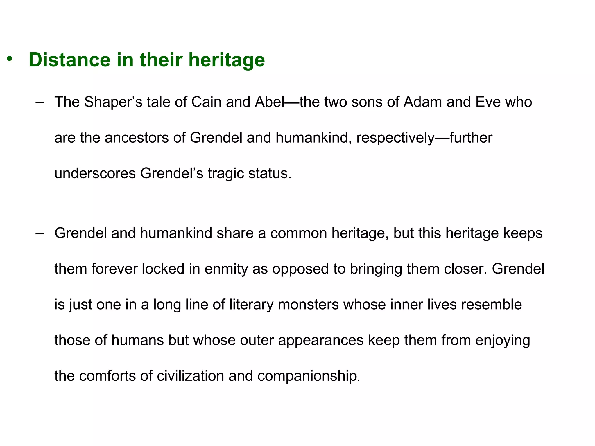 Themes Of Grendel | PPT