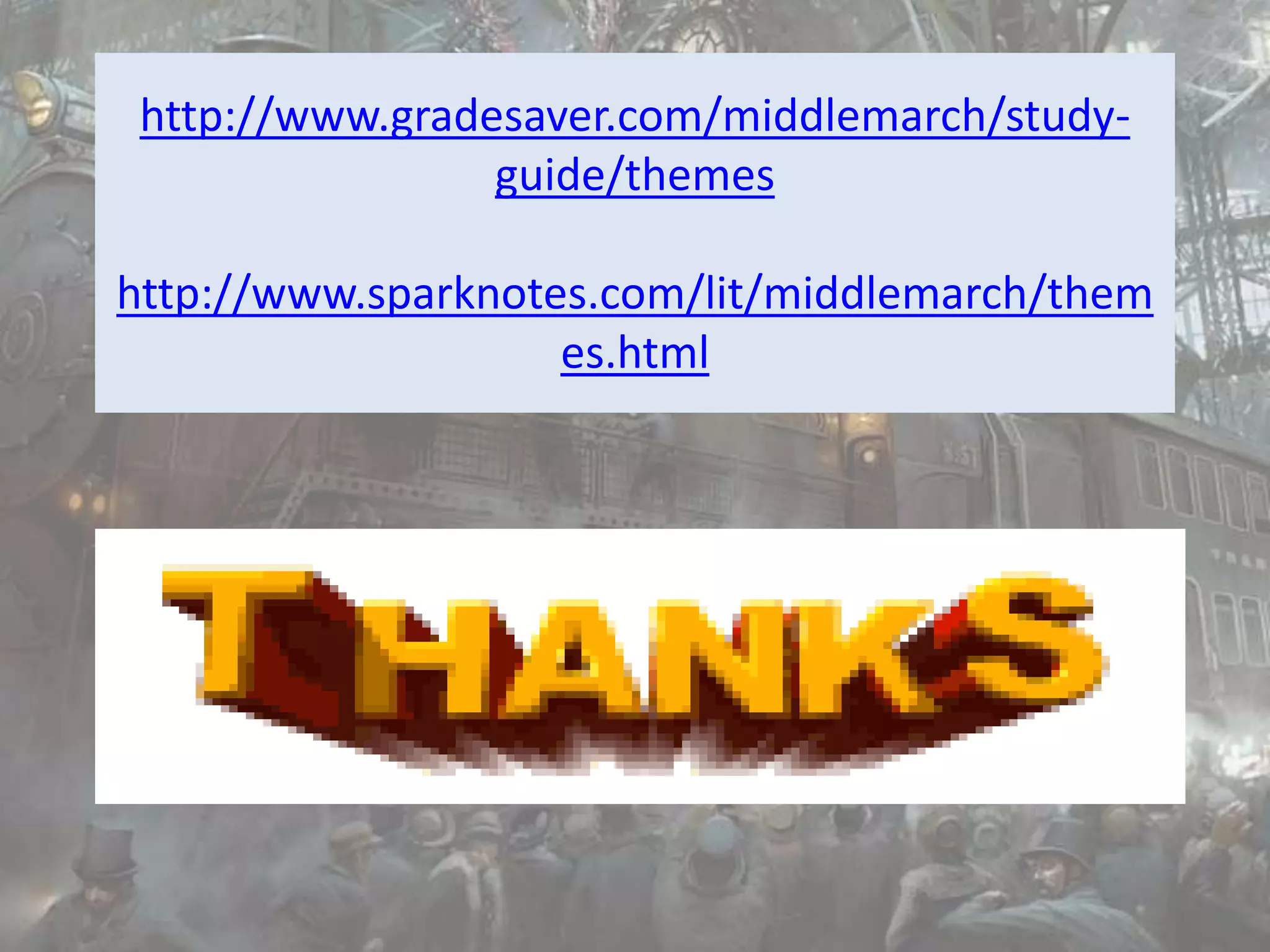 Themes of middlemarch novel | PPT