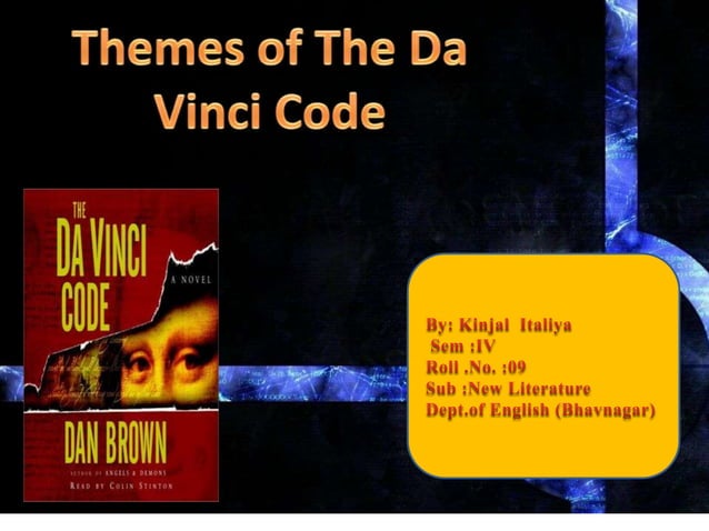 Themes of the da vinci code dan brown | PPTX
