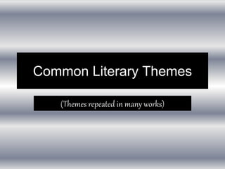 Themes_Presentation. GRADE 8 TOPIC FOR SECOND QUARTERppt | PPT