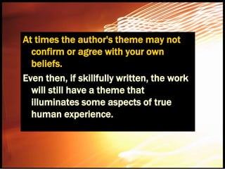 Themes_Presentation. GRADE 8 TOPIC FOR SECOND QUARTERppt | PPT