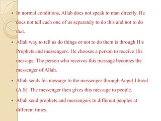 The messengers of allah | PPTX