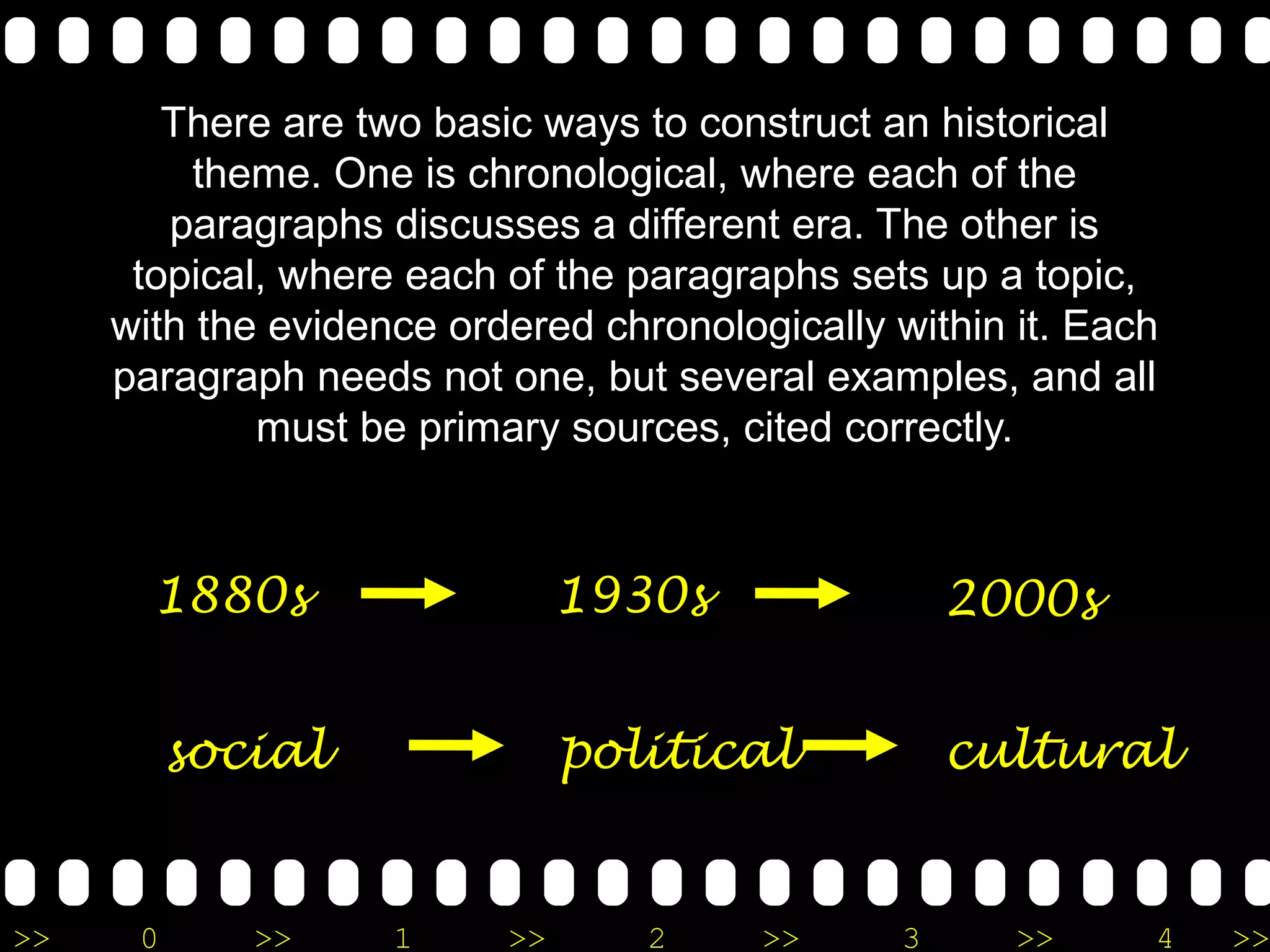 Historical Themes Tutorial | PPT