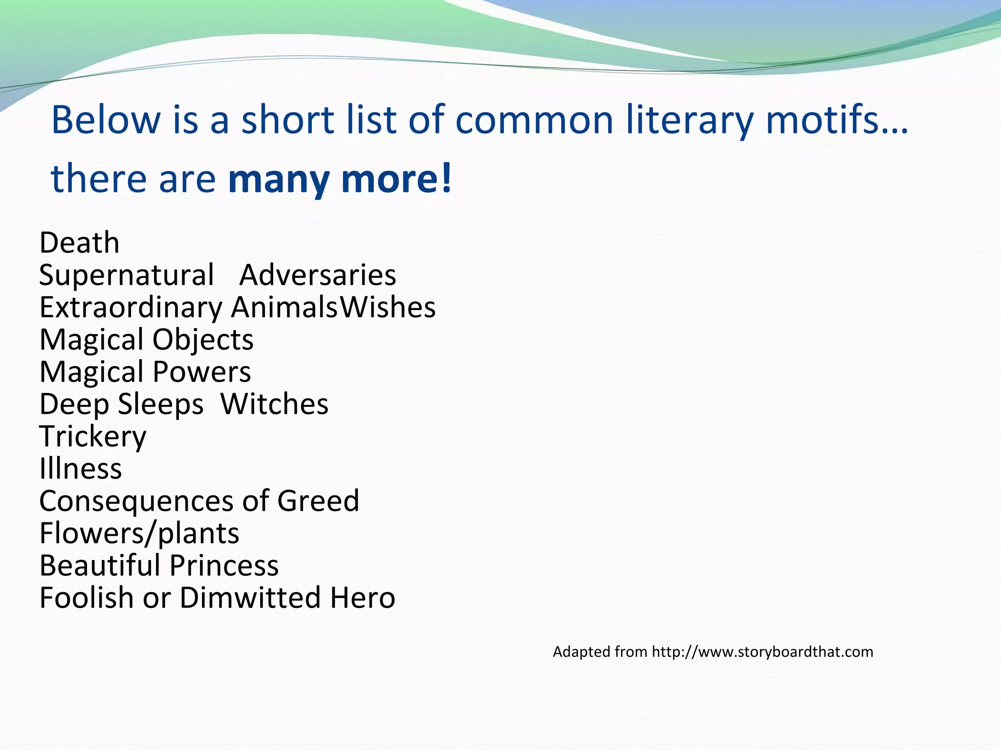 Theme,Symbols and Motifs | PPT