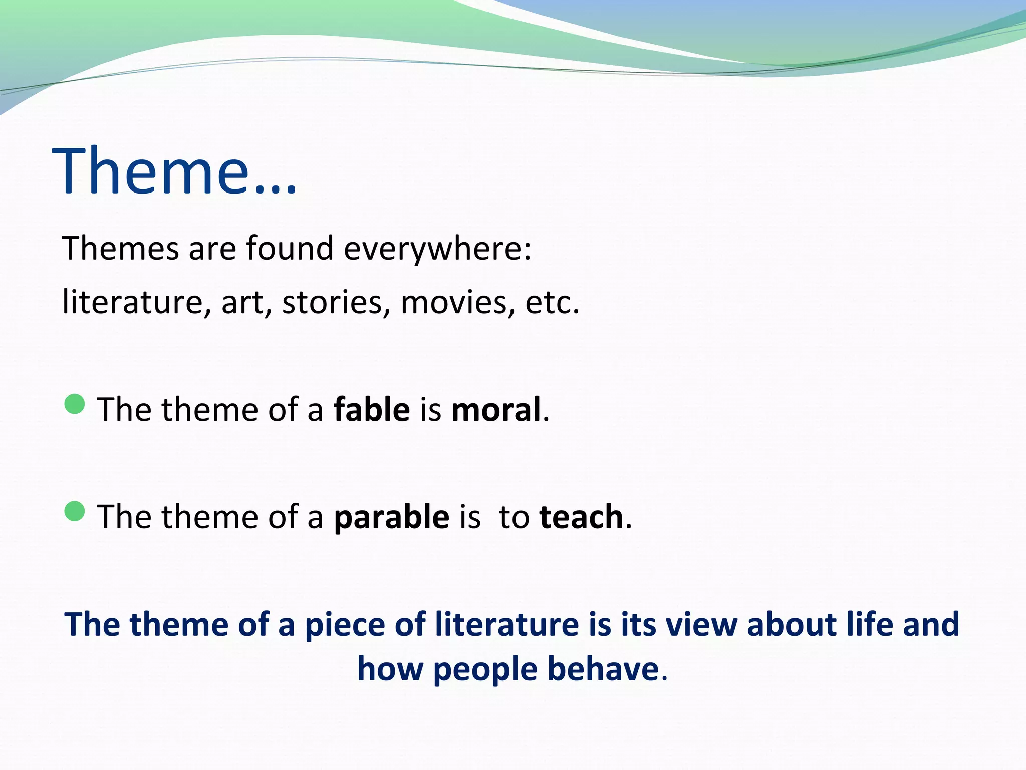 Theme,Symbols and Motifs | PPT