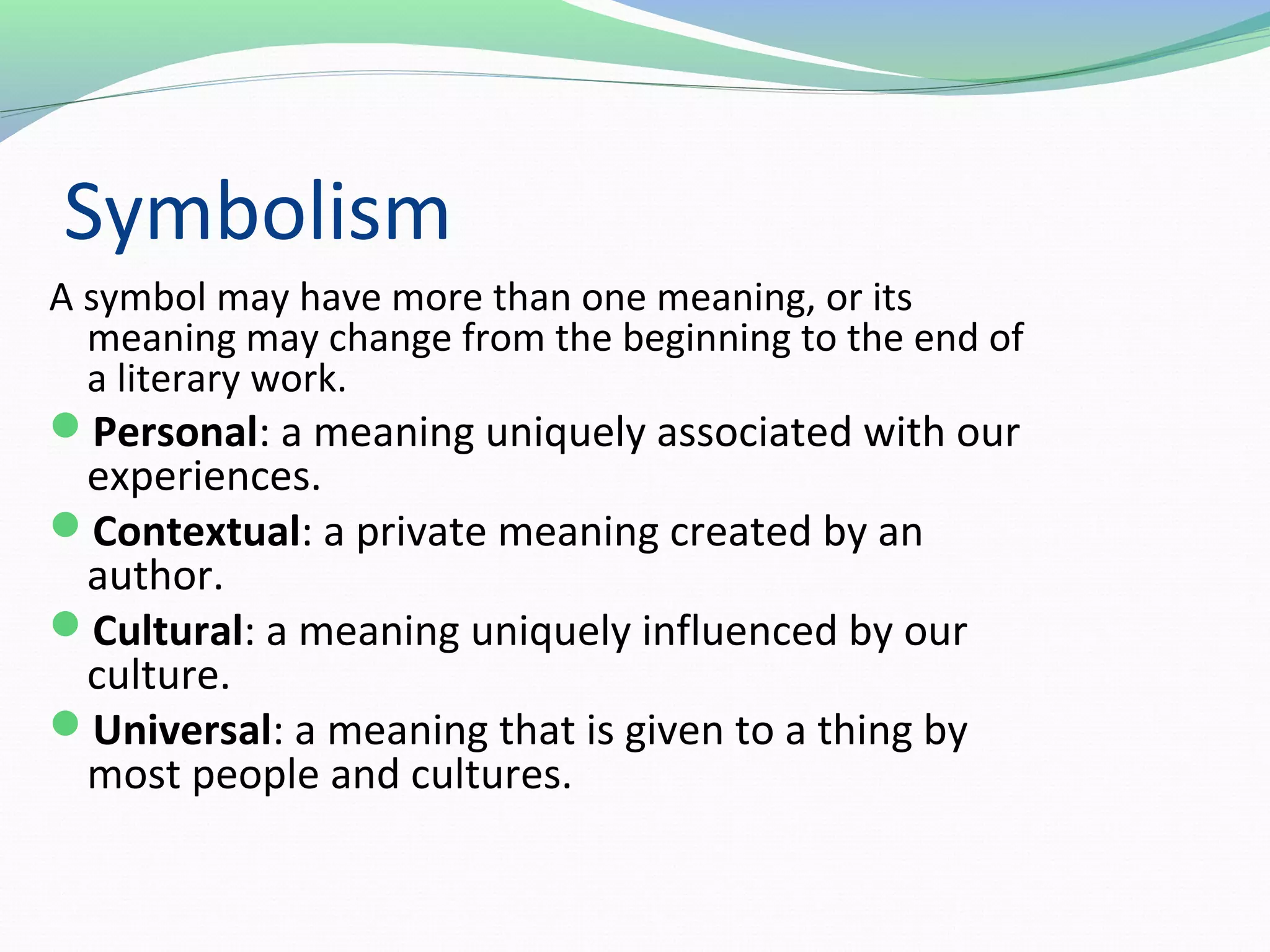 Theme,Symbols and Motifs | PPT