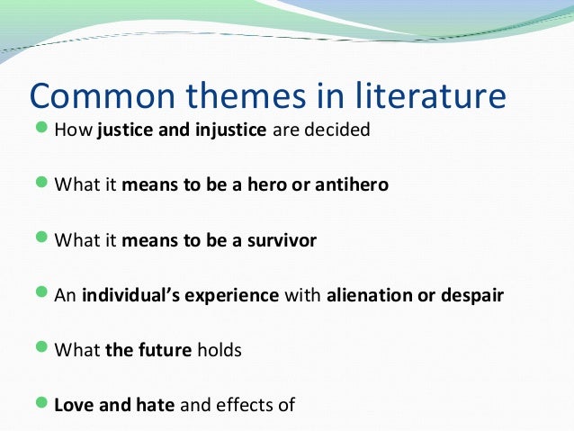 Theme,Symbols and Motifs