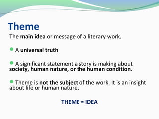 Theme symbols and motifs | PPT