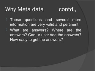 Metadata in data warehouse | PPT