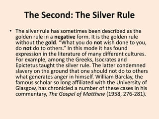 The metal rules governing life | PPTX