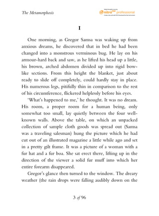 The metamorphosis By Franz Kafka | PDF