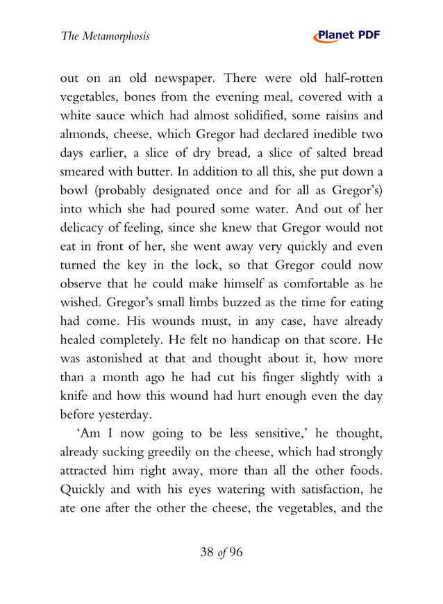 The metamorphosis By Franz Kafka | PDF