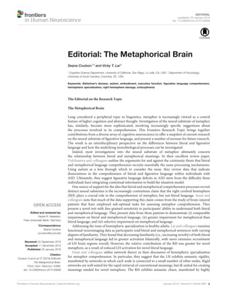 The metaphorical brain | PDF
