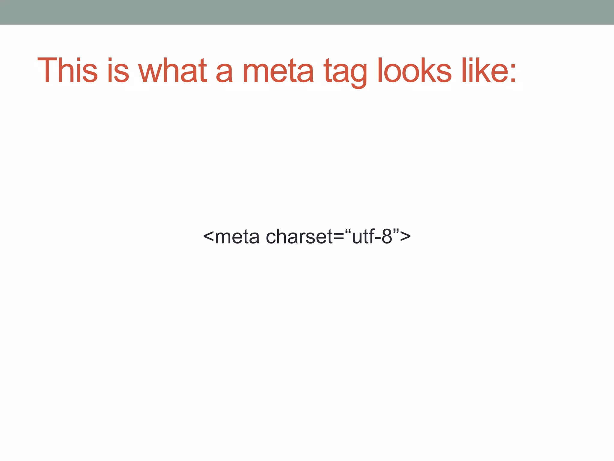 The meta tag | PPTX