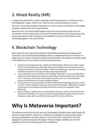 The Metaverse: A Glimpse Of The Future And Virtual Economy | PDF