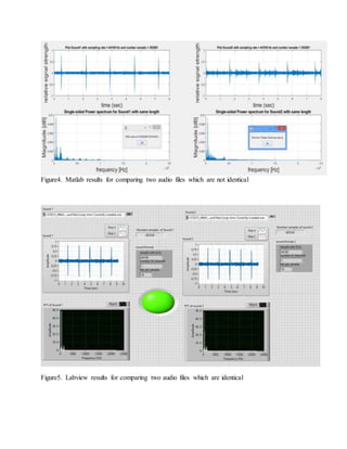 The method of comparing two audio files | DOCX