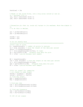 The method of comparing two audio files | DOCX