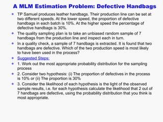 The Method Of Maximum Likelihood | PPT