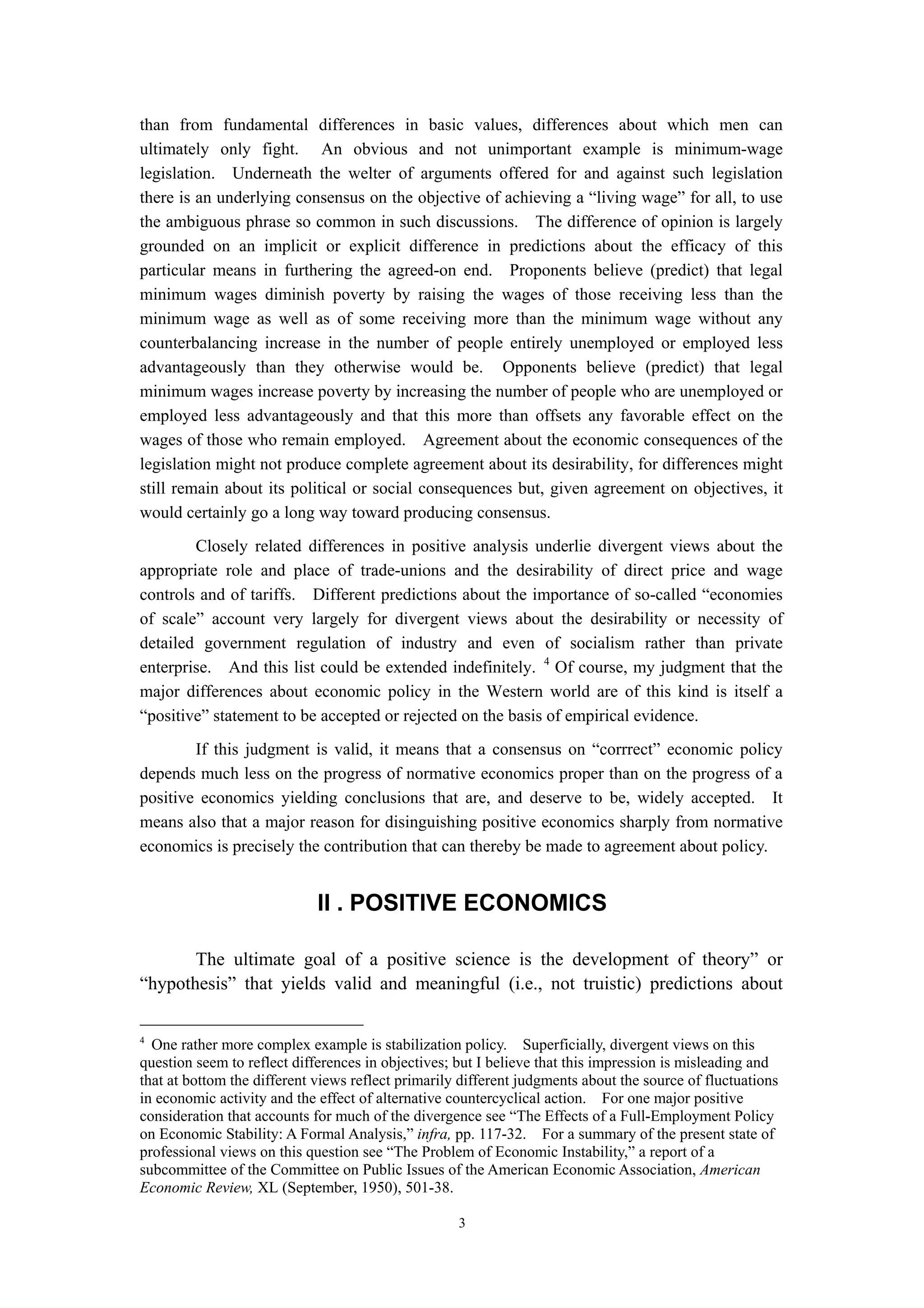 The methodology of positive economics | PDF