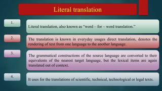 The methodology of translation with special reference to sanskrit to ...