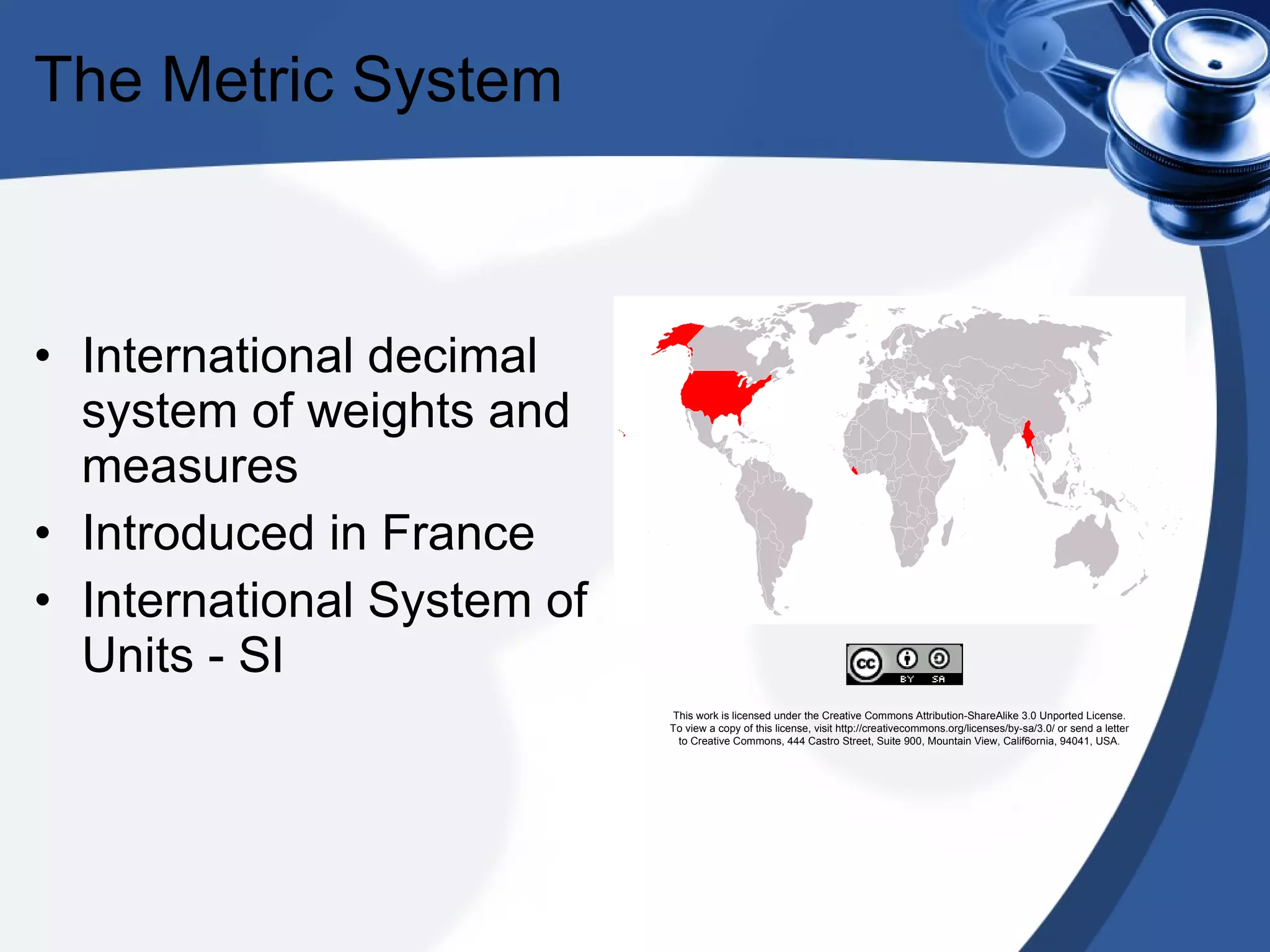 The metric system | PPT | Physics | Science