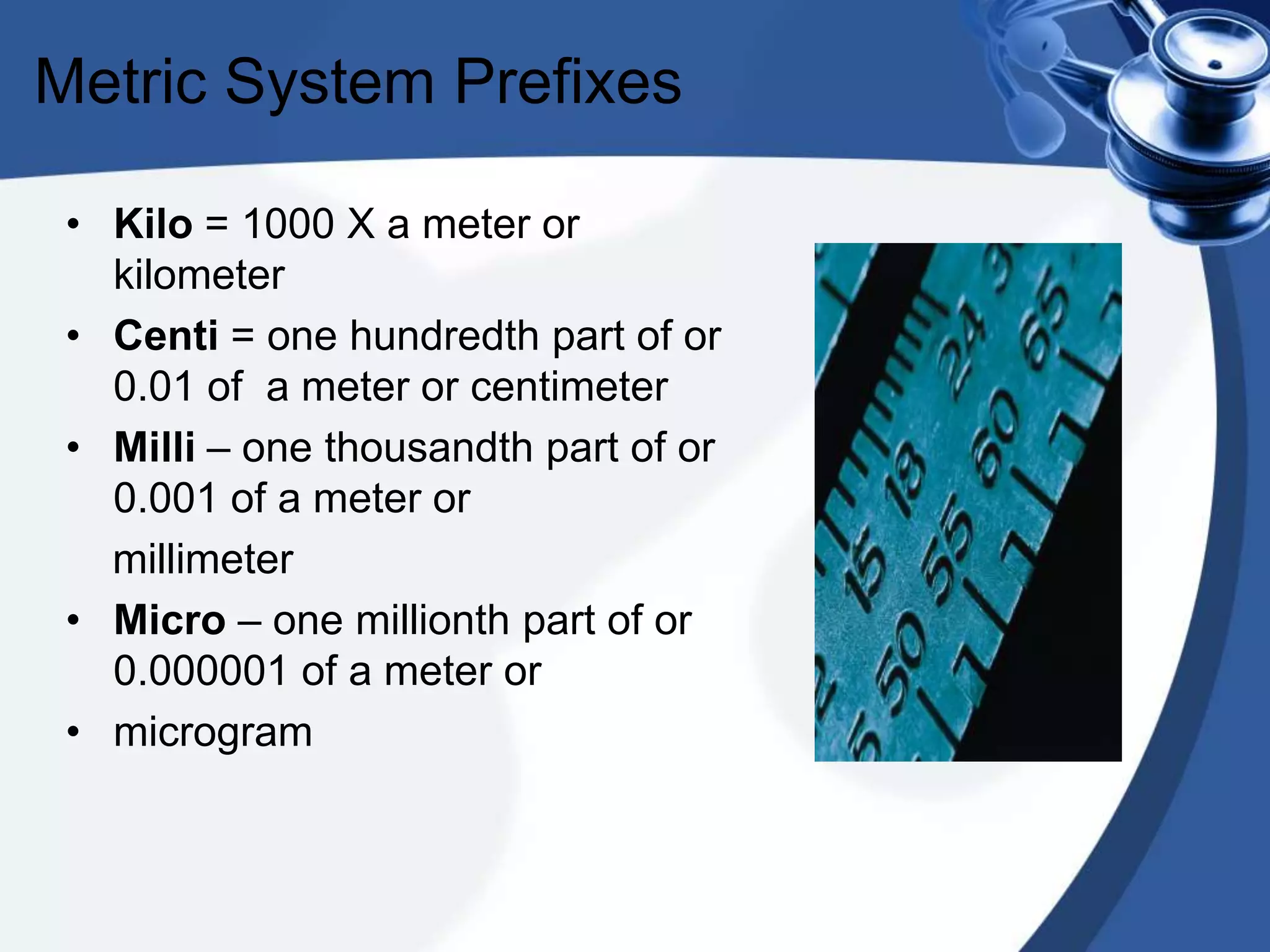 The metric system | PPTX