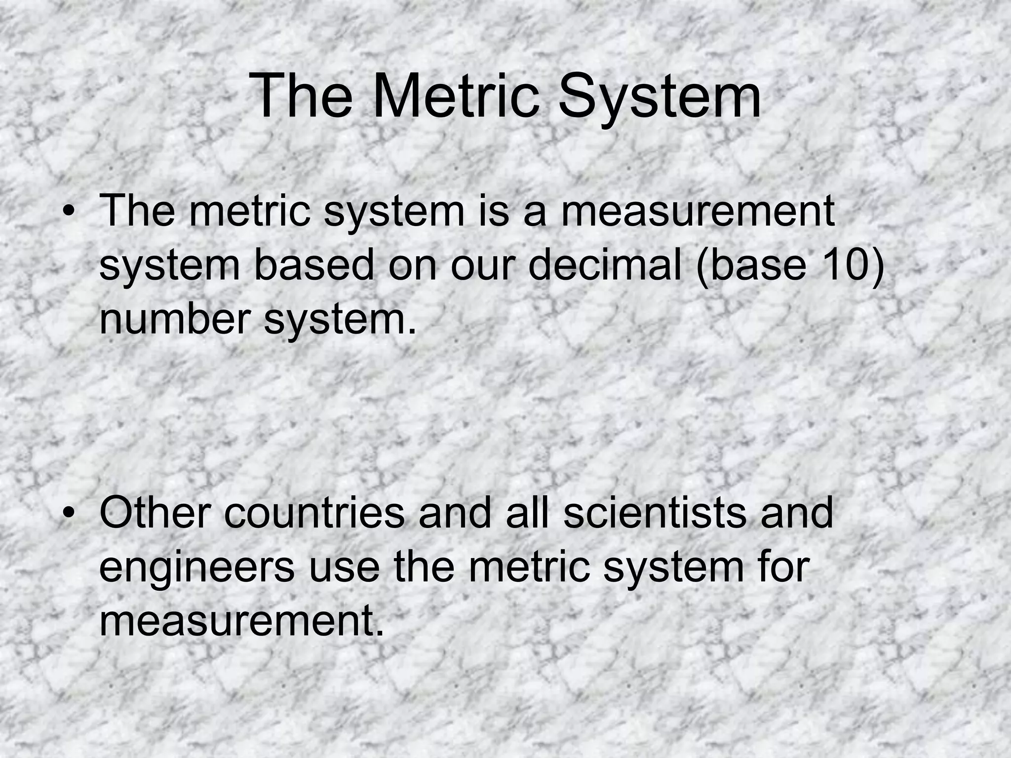 The Metric System.ppt