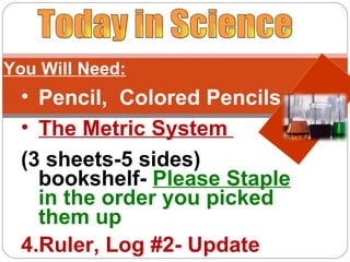 The Metric System Day 1.2011