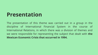 The Mexican economic crisis (1994) | PPT