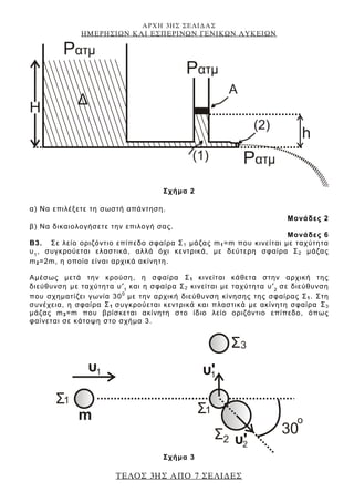 Θέματα φυσικής πανελλαδικές 2021 | PDF