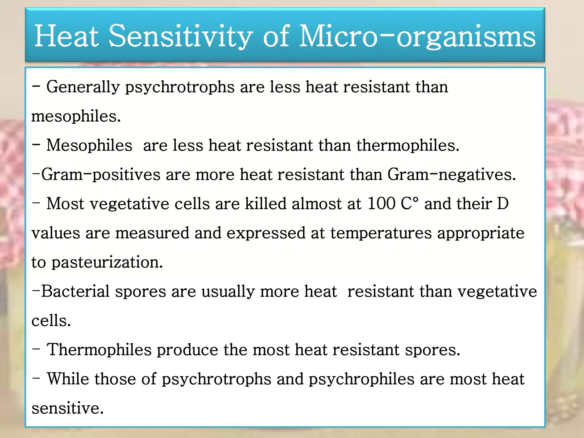 The microbiology of food preservation | PPTX